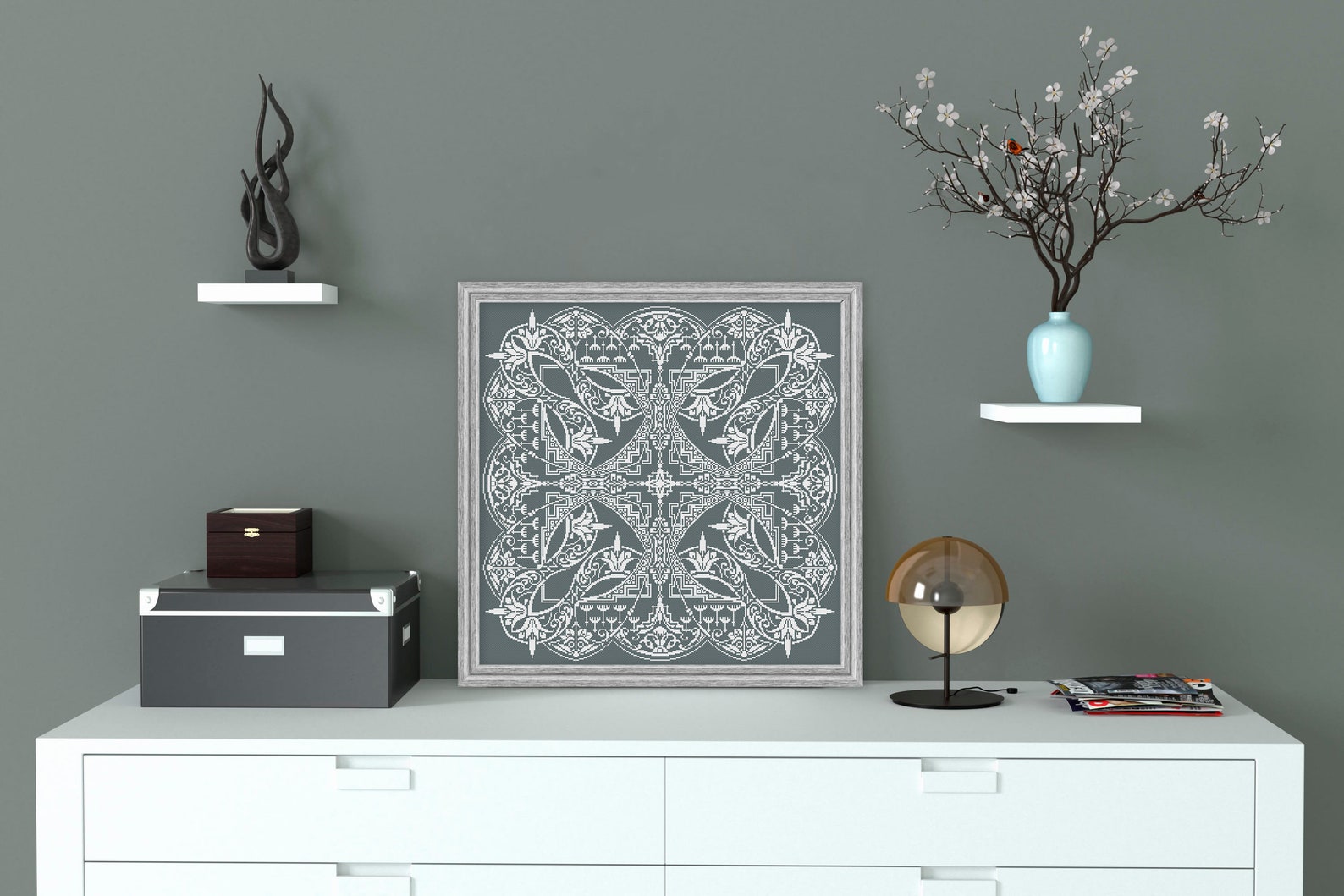 Sampler Cross Stitch Pattern, Modern Cross Stitch Pattern, Cross Stitch ...