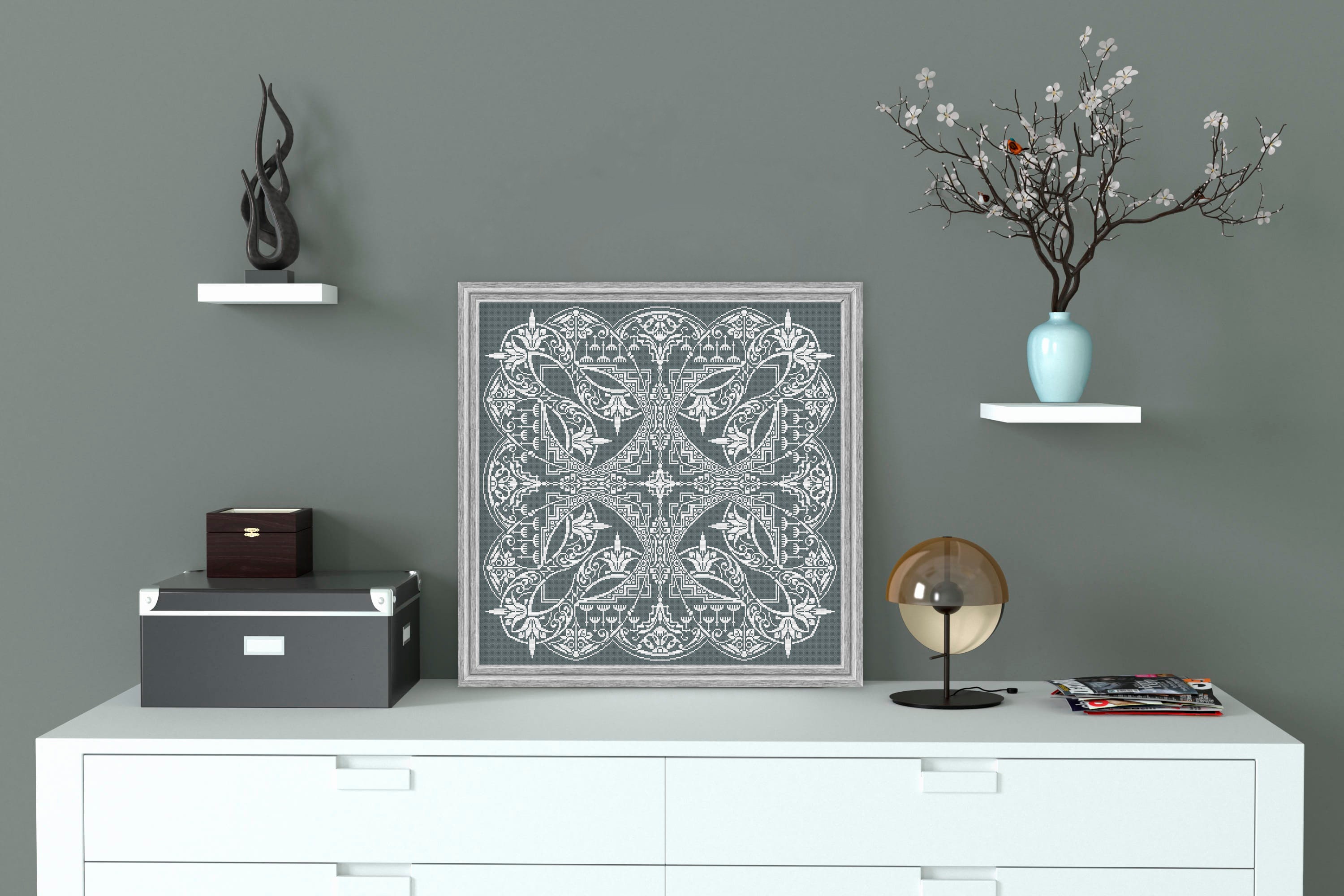 Sampler Cross Stitch Pattern, Modern Cross Stitch Pattern, Cross Stitch ...