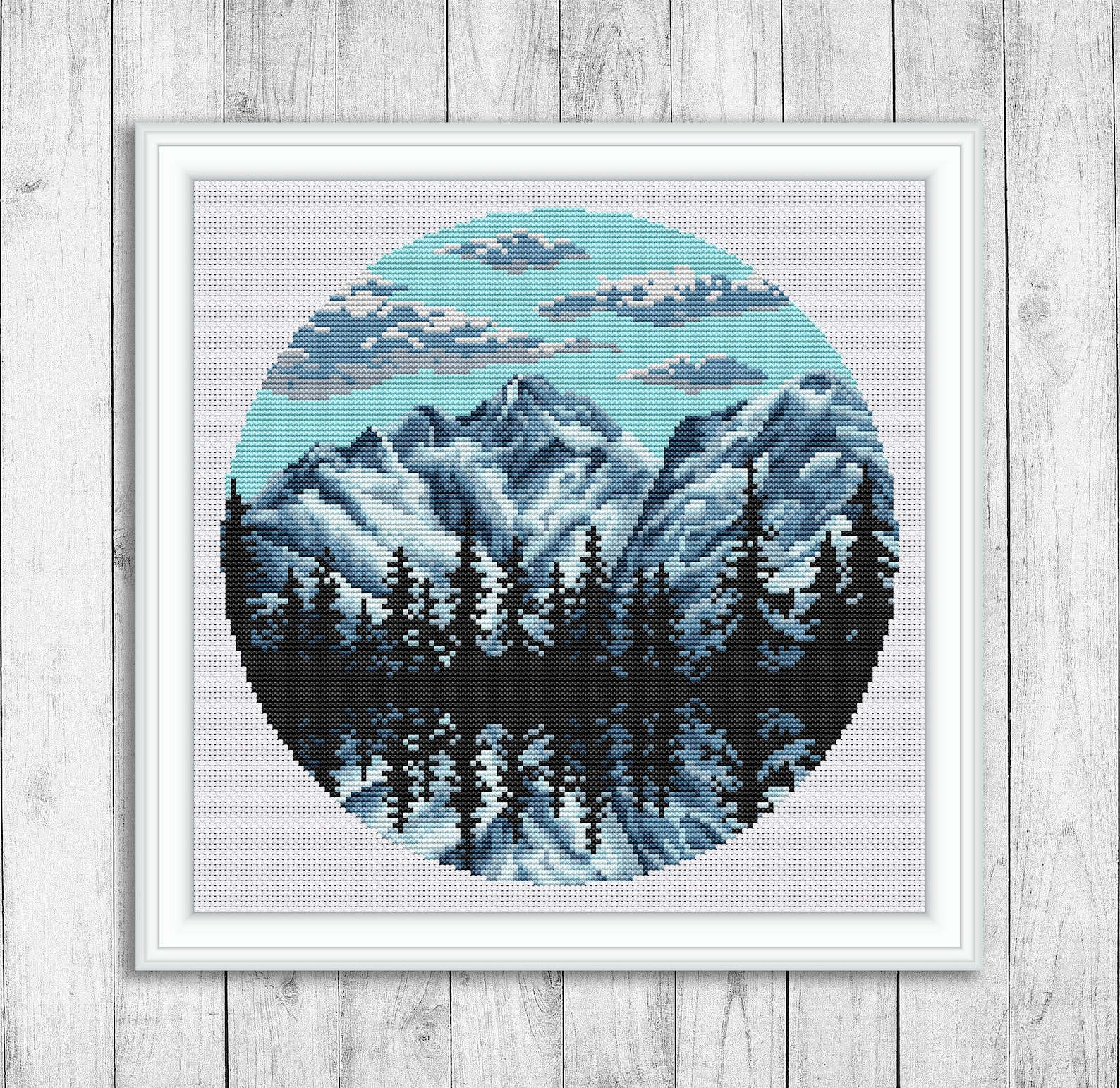 Cross Stitch Pattern Landscape Nature Cross Stitch Chart | Etsy