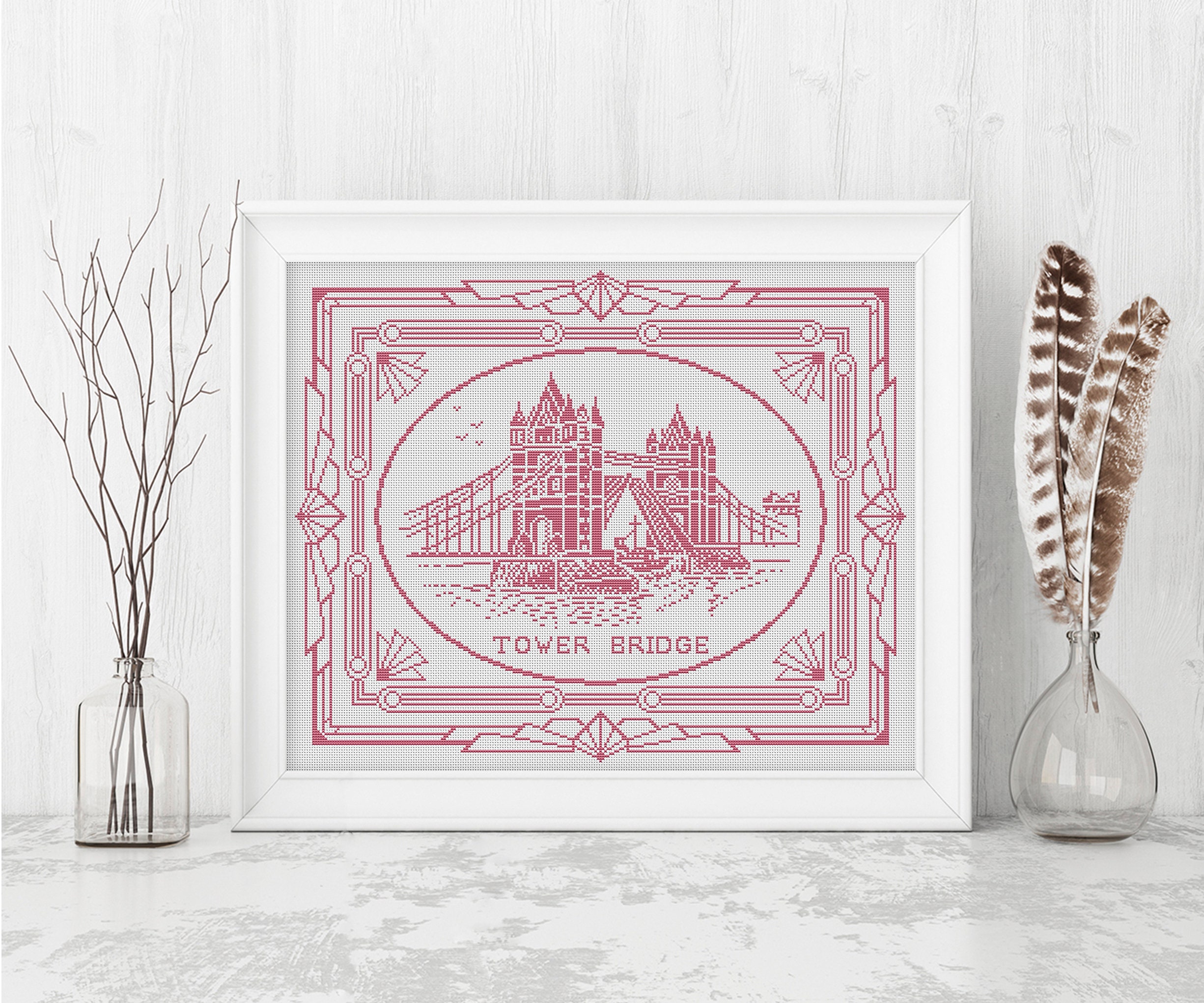 Tower Bridge Cross Stitch Pattern Sampler Cross Stitch | Etsy