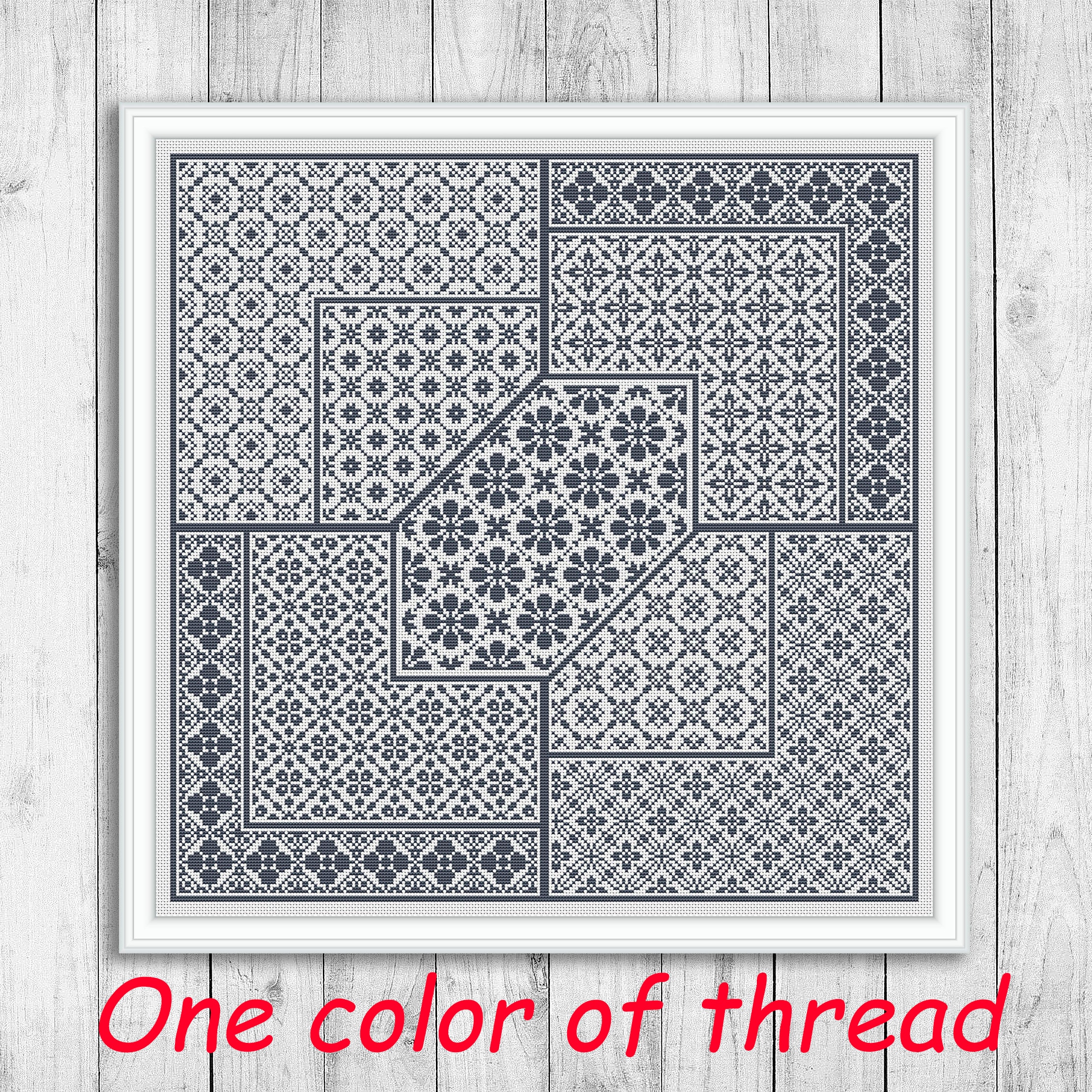 Sampler Cross Stitch Pattern Modern Cross Stitch Pattern | Etsy