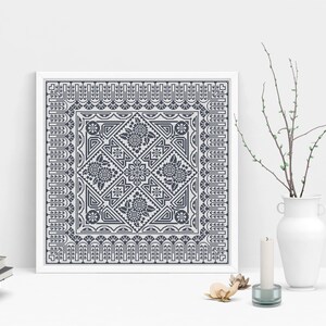 Modern Cross Stitch Pattern, Sampler Cross Stitch Pattern, Cross Stitch ...