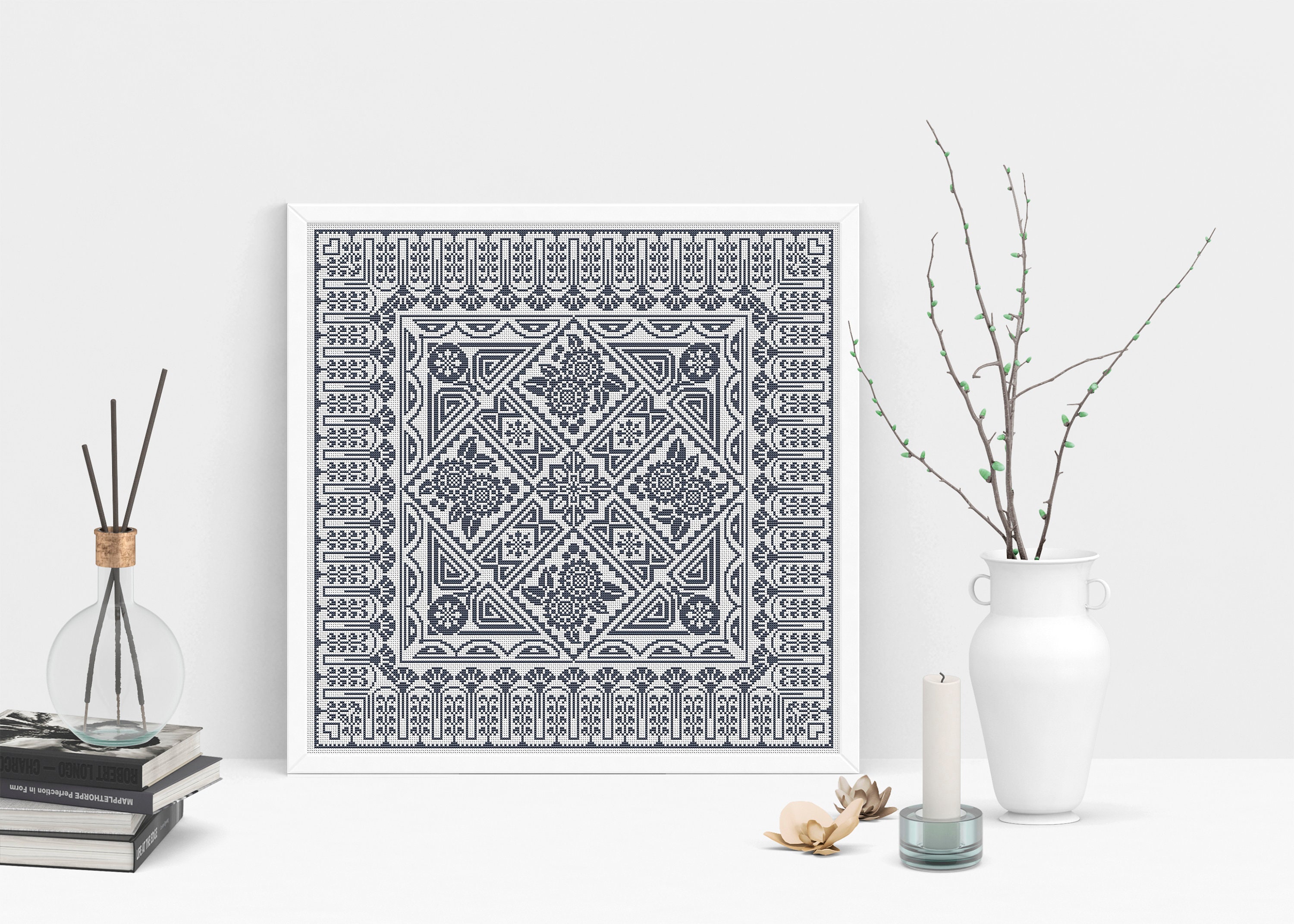Modern Cross Stitch Pattern Sampler Cross Stitch Pattern | Etsy