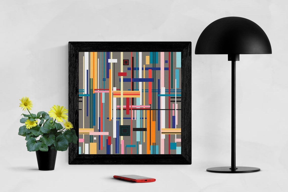 Modern Cross Stitch Pattern Geometric Cross Stitch Pattern - Etsy