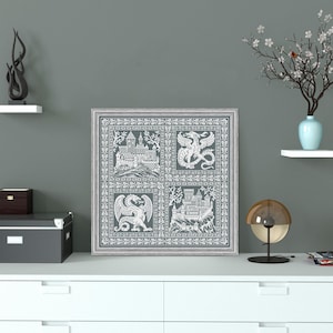 Cross Stitch Pattern Sampler, Dragon Cross Stitch Pattern, Castle Cross ...