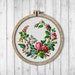 Vintage Wreath # 9 Cross Stitch Pattern, Flowers Cross Stitch Pattern ...