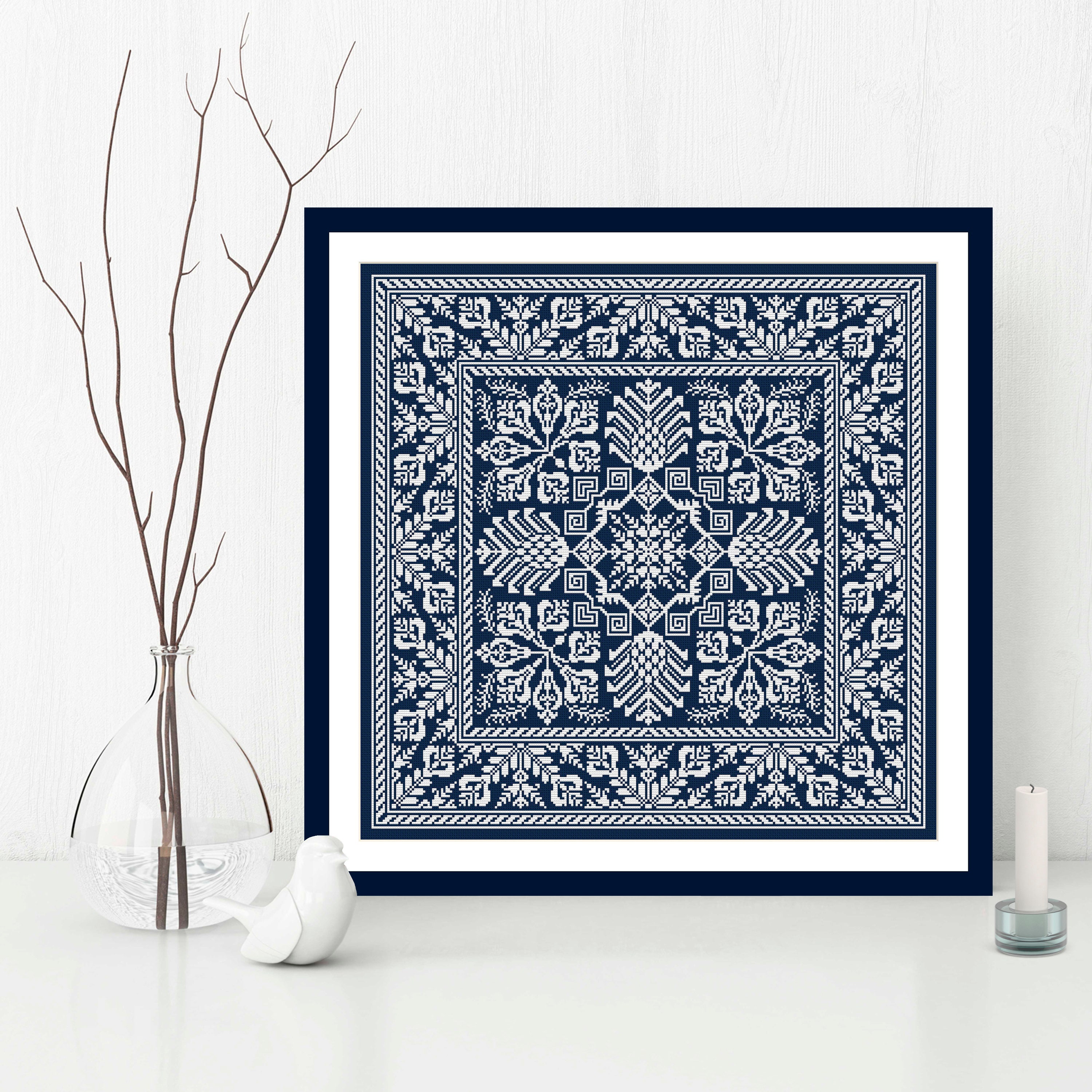 Sampler Cross Stitch Pattern Modern Cross Stitch Pattern | Etsy