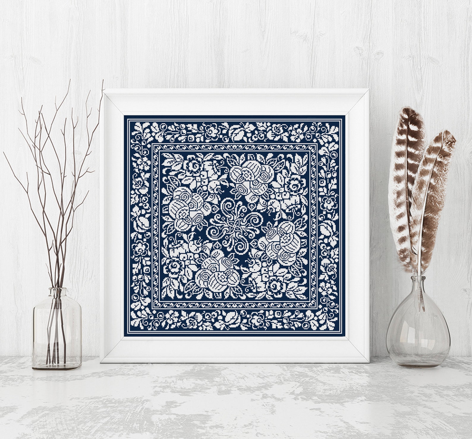 Cross Stitch Pattern Sampler, Modern Cross Stitch Pattern, Nature Cross ...