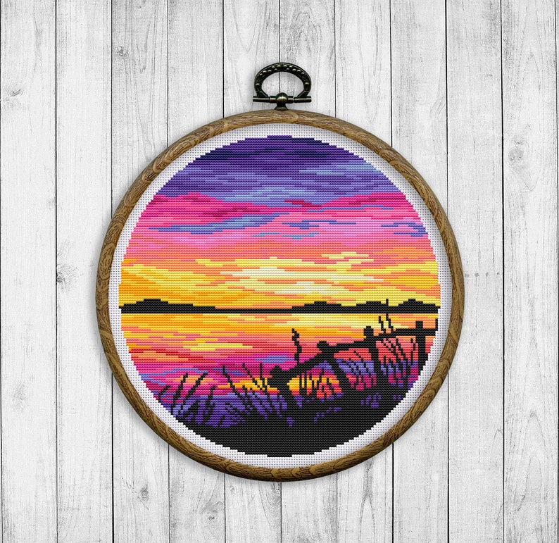Nature Cross Stitch Pattern Landscape Counted Cross Stitch - Etsy