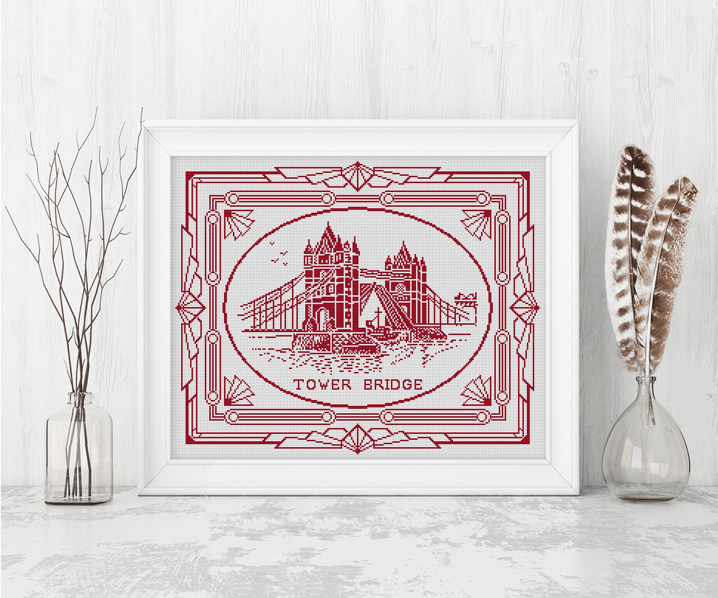 Tower Bridge Cross Stitch Pattern Sampler Cross Stitch | Etsy