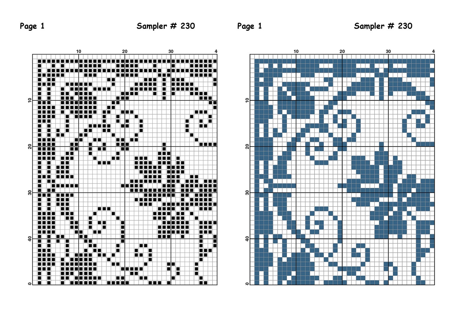 Sampler Cross Stitch Pattern Modern Cross Stitch Pattern - Etsy