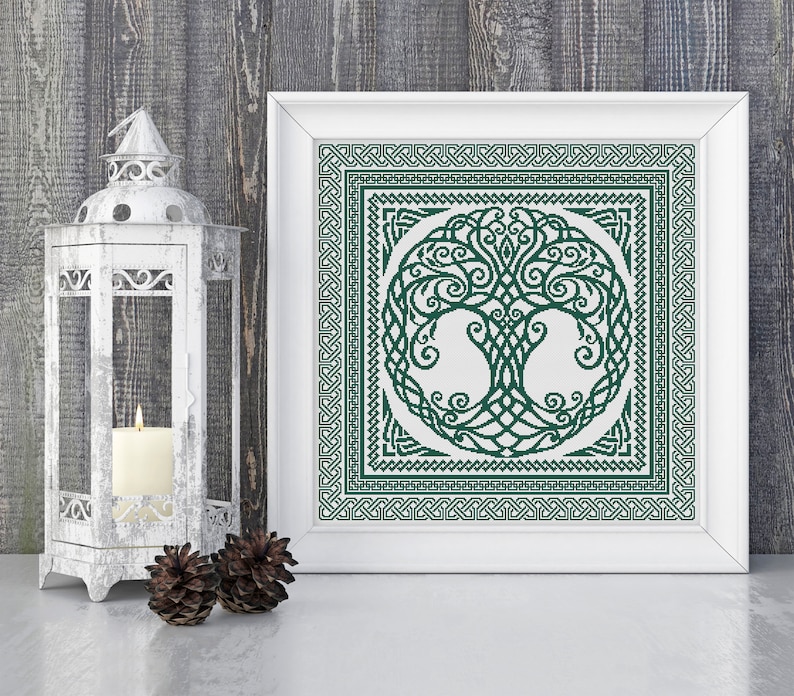 Sampler Cross Stitch Pattern Tree of Life Cross Stitch | Etsy
