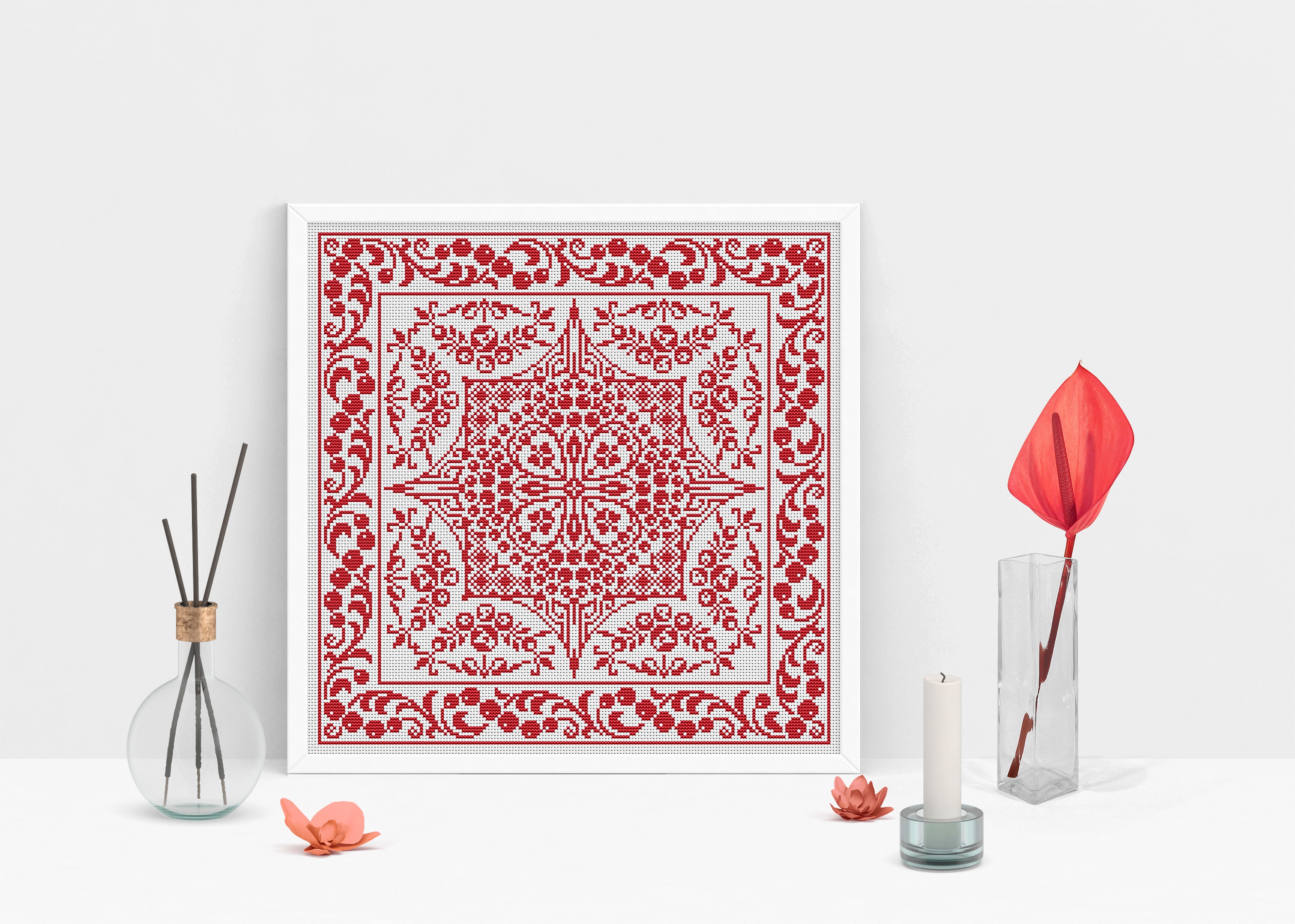 Sampler Cross Stitch Pattern Modern Cross Stitch Pattern | Etsy