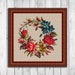 Vintage Wreath Cross Stitch Pattern, Flowers Cross Stitch Pattern ...