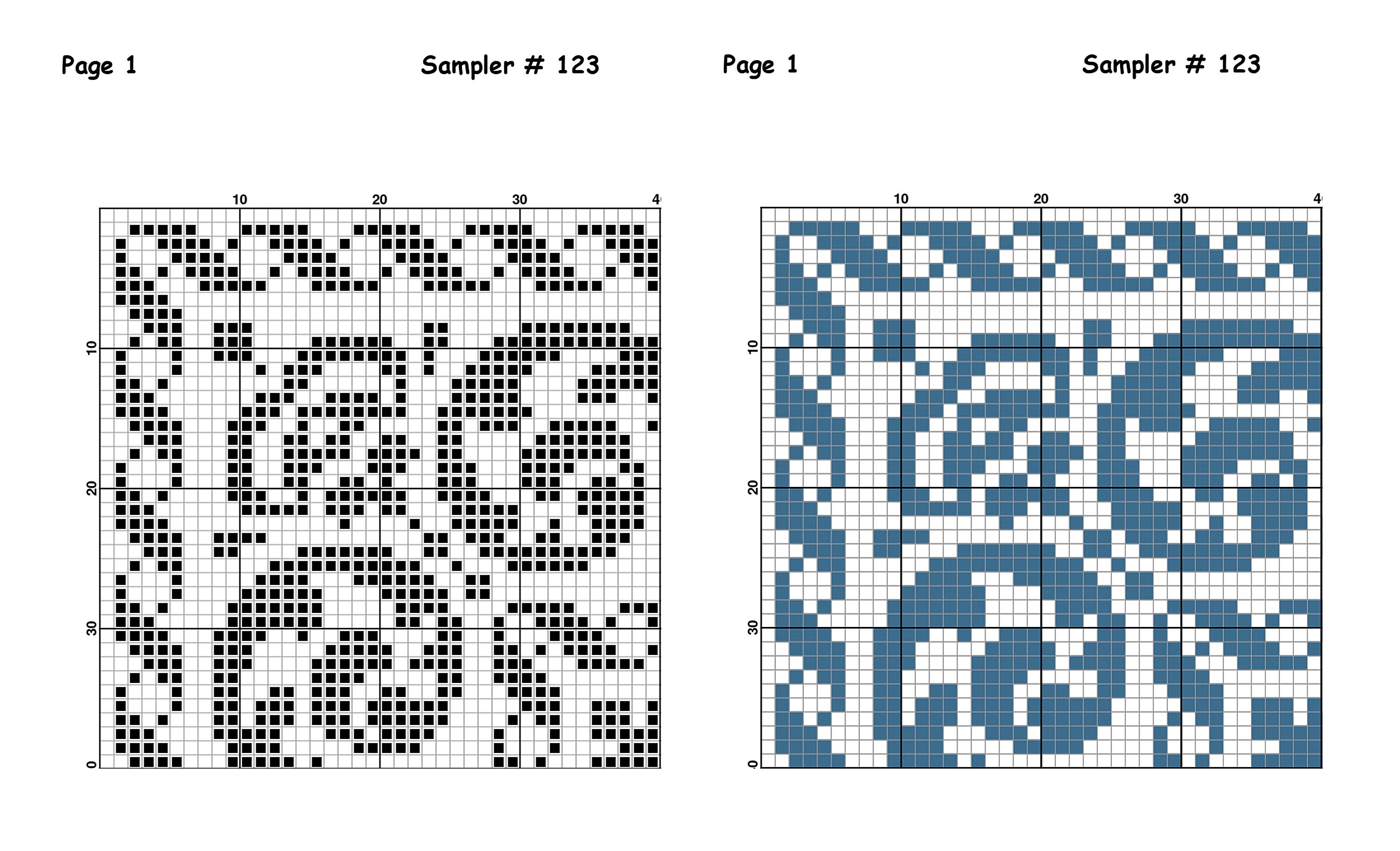 Modern Cross Stitch Pattern Sampler Cross Stitch Pattern | Etsy