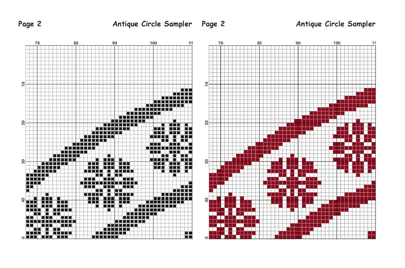 Sampler Cross Stitch Pattern Modern Cross Stitch Pattern - Etsy