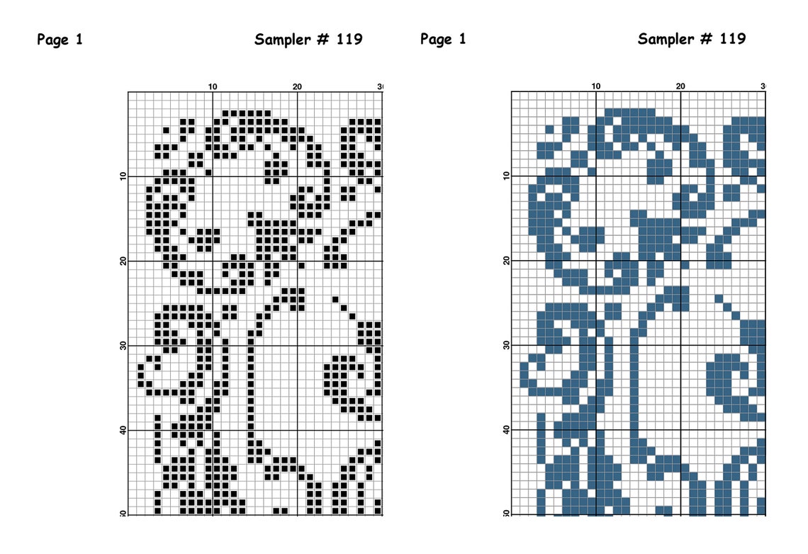 Modern Cross Stitch Pattern Sampler Cross Stitch Pattern | Etsy