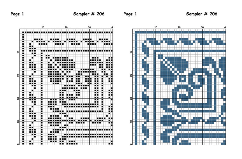 Sampler Cross Stitch Pattern Modern Cross Stitch Pattern | Etsy