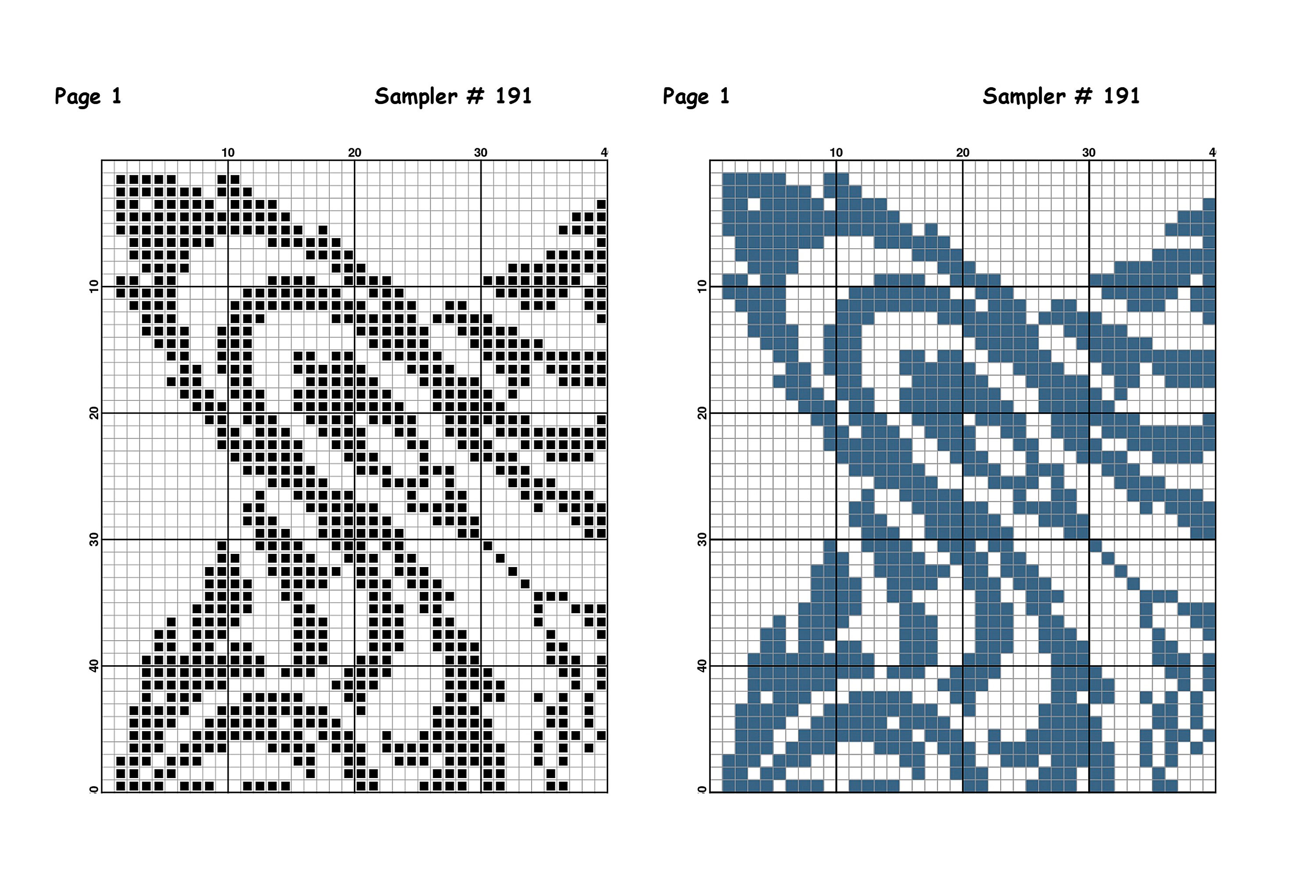 Cross Stitch Pattern Sampler Modern Cross Stitch Pattern | Etsy