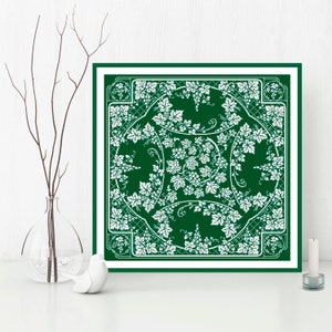 Sampler Cross Stitch Pattern, Grape Modern Cross Stitch Pattern ...