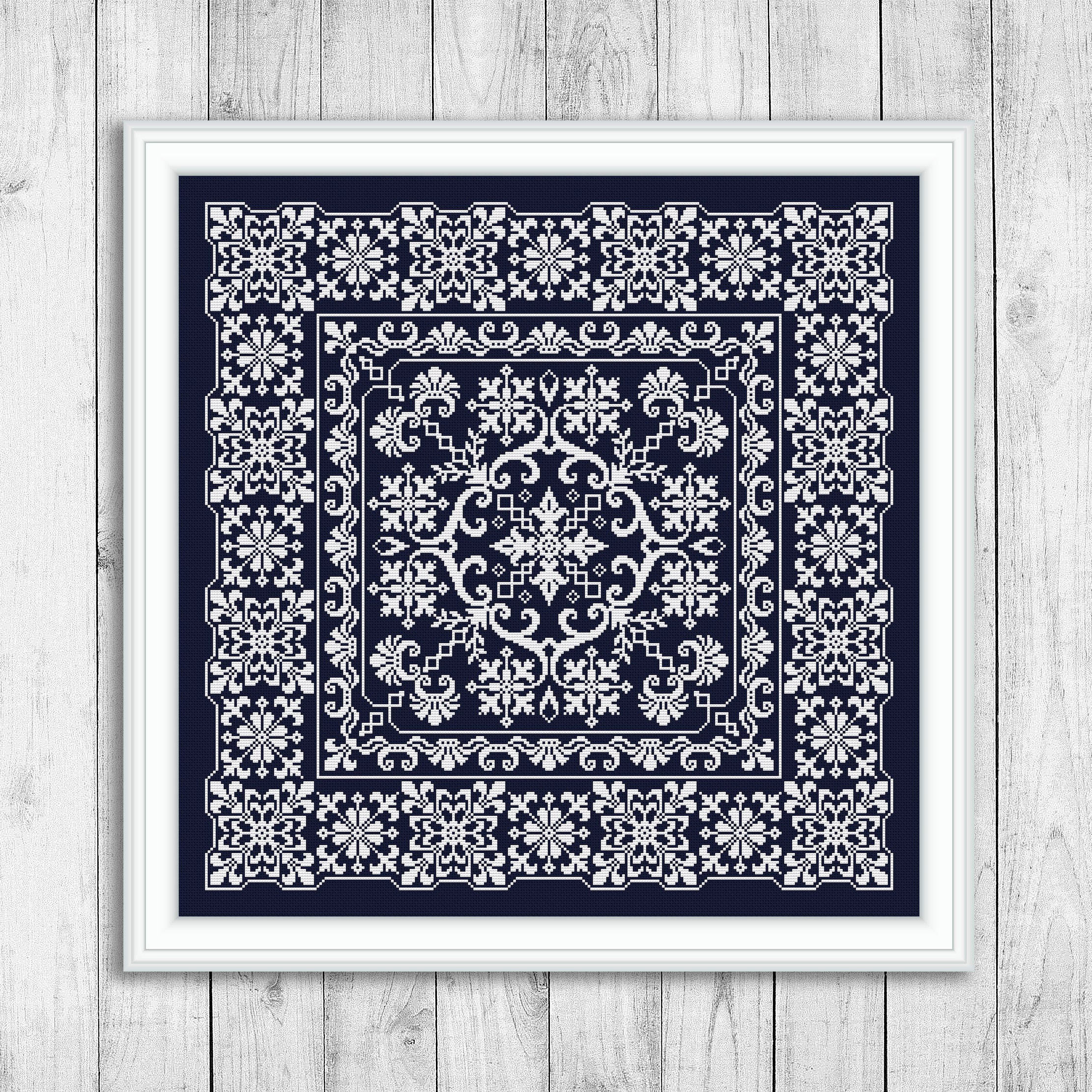 Sampler Cross Stitch Pattern Carpet Counted Cross Stitch | Etsy