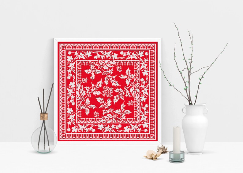 Modern Cross Stitch Pattern, Sampler Cross Stitch Pattern, Nature Cross ...