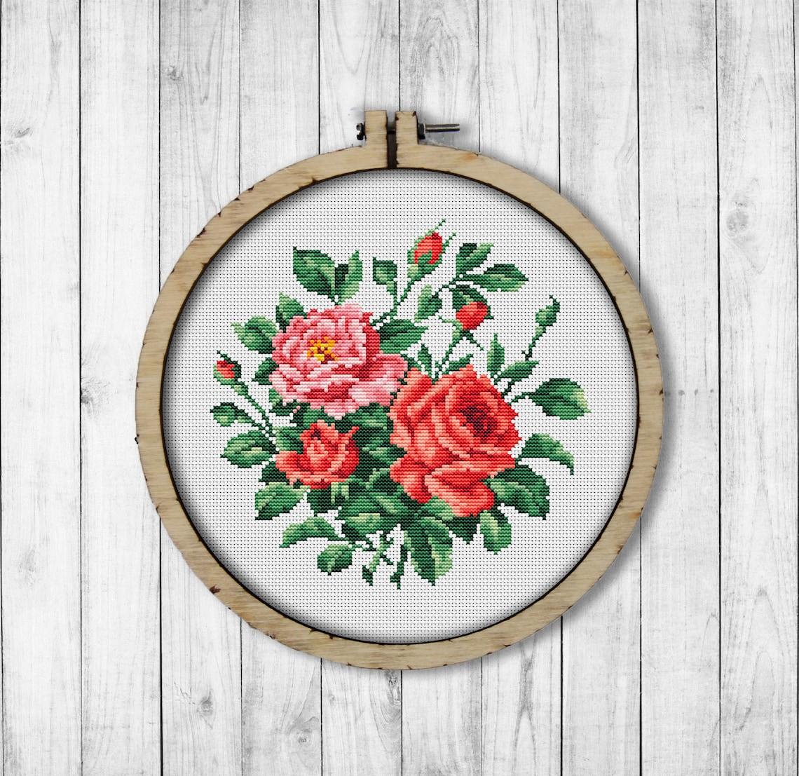 Vintage Roses 1 Cross Stitch Pattern Garden Roses Cross | Etsy