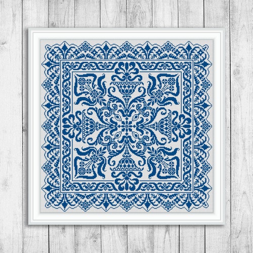 Sampler Cross Stitch Pattern Carpet Counted Cross Stitch - Etsy