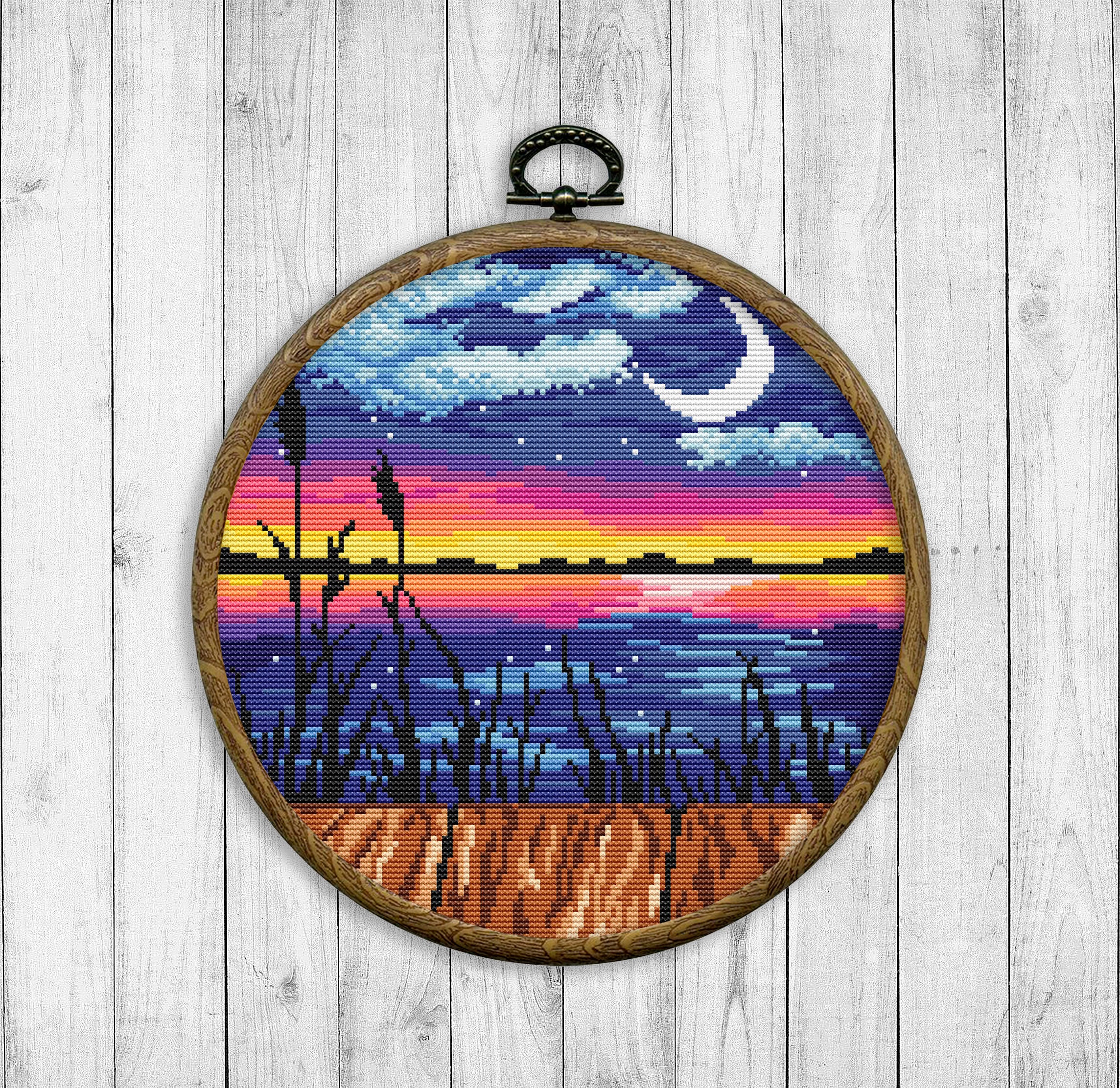 Nature Cross Stitch Pattern Landscape Cross Stitch Pattern - Etsy