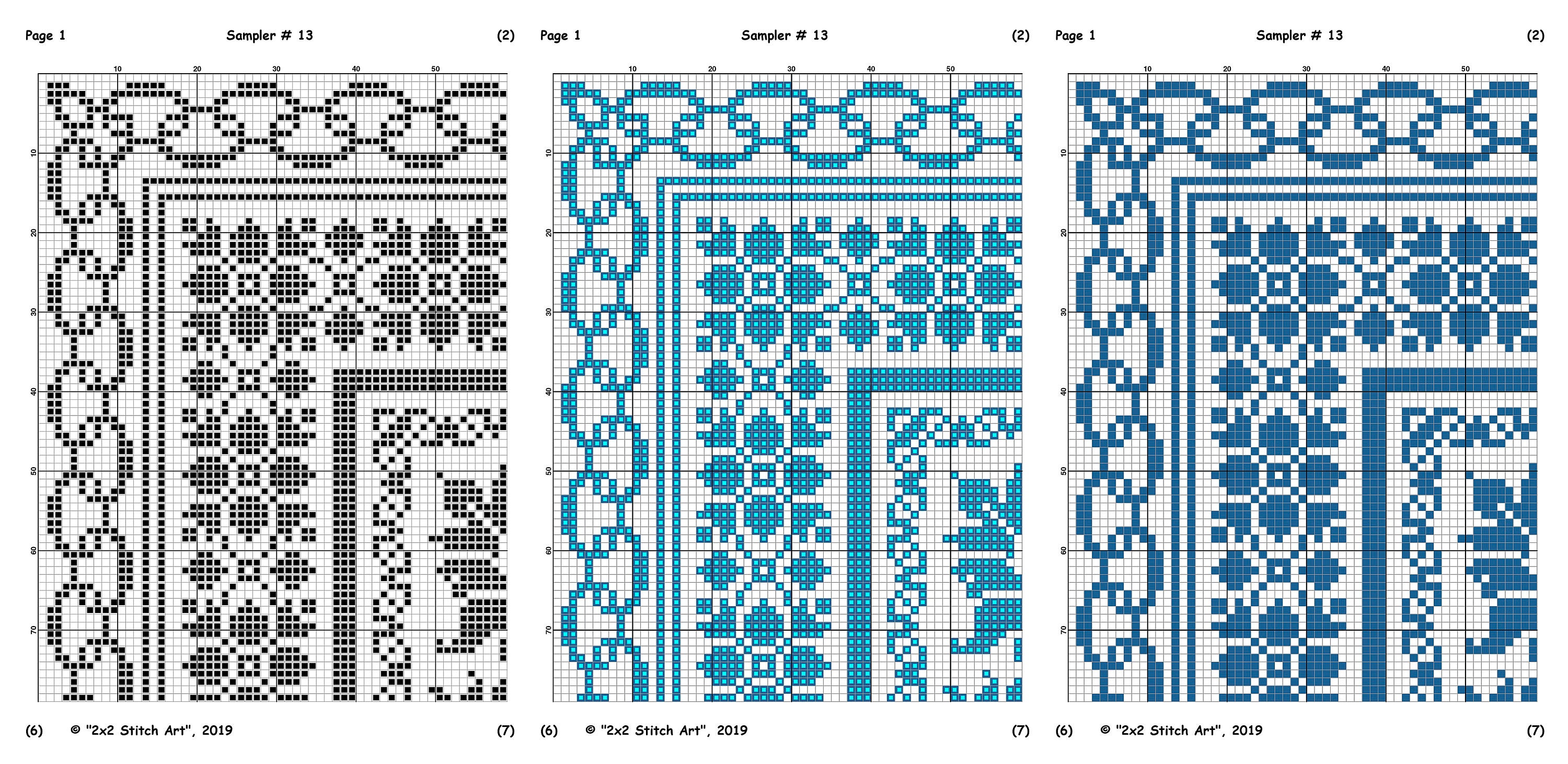 Sampler Cross Stitch Pattern Carpet Counted Cross Stitch | Etsy
