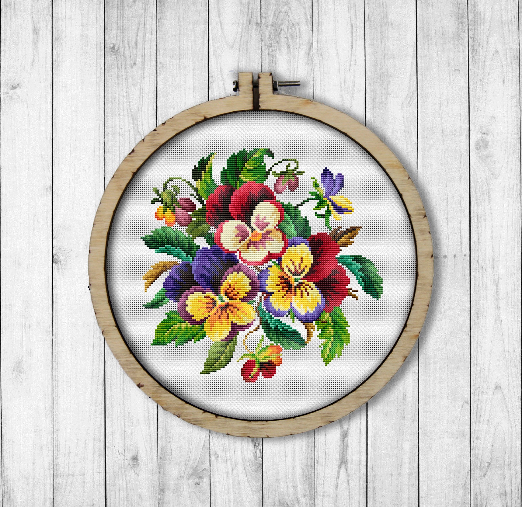 Vintage Pansies Cross Stitch Pattern Pansy Cross Stitch - Etsy Canada
