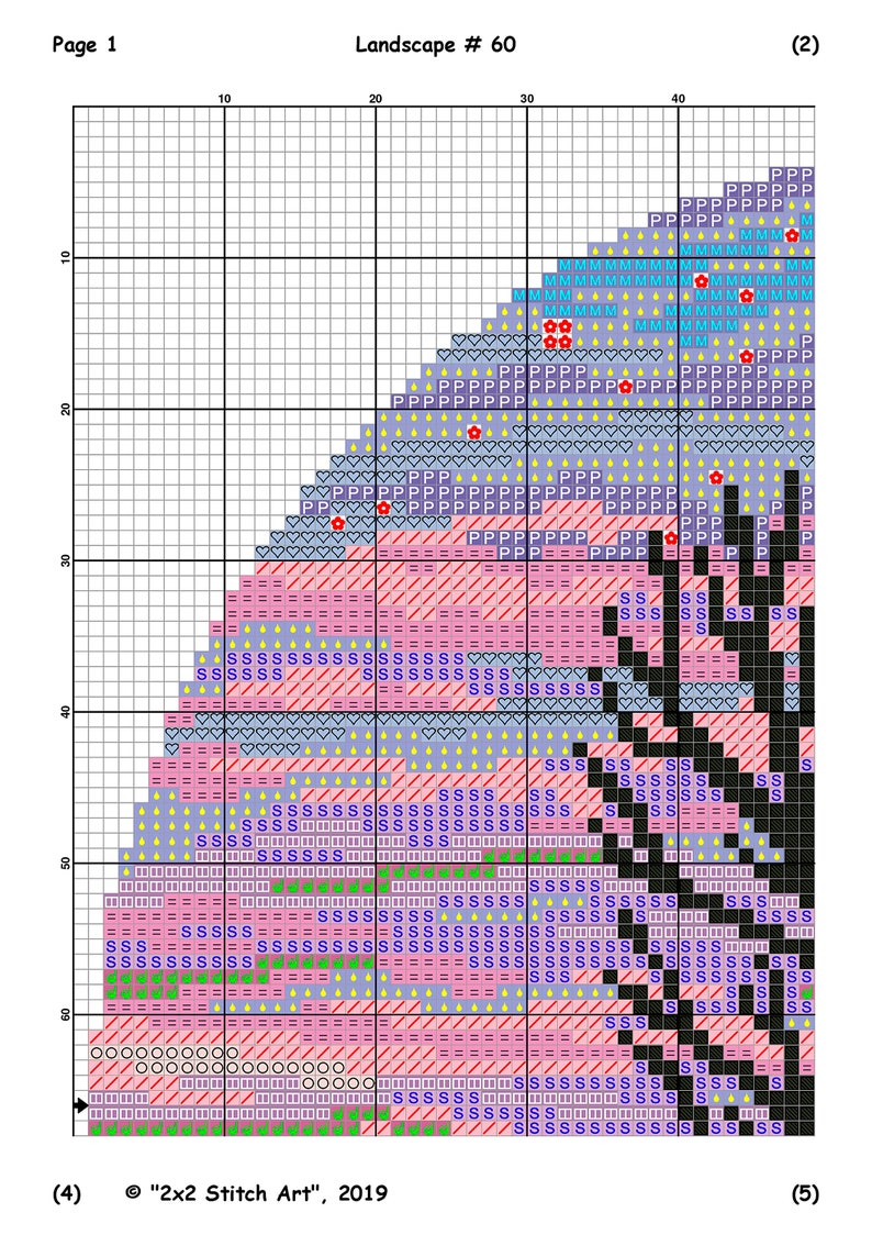 Nature Cross Stitch Pattern Landscape Counted Cross Stitch - Etsy