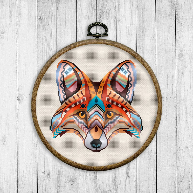 Fox Cross Stitch Kit - Etsy