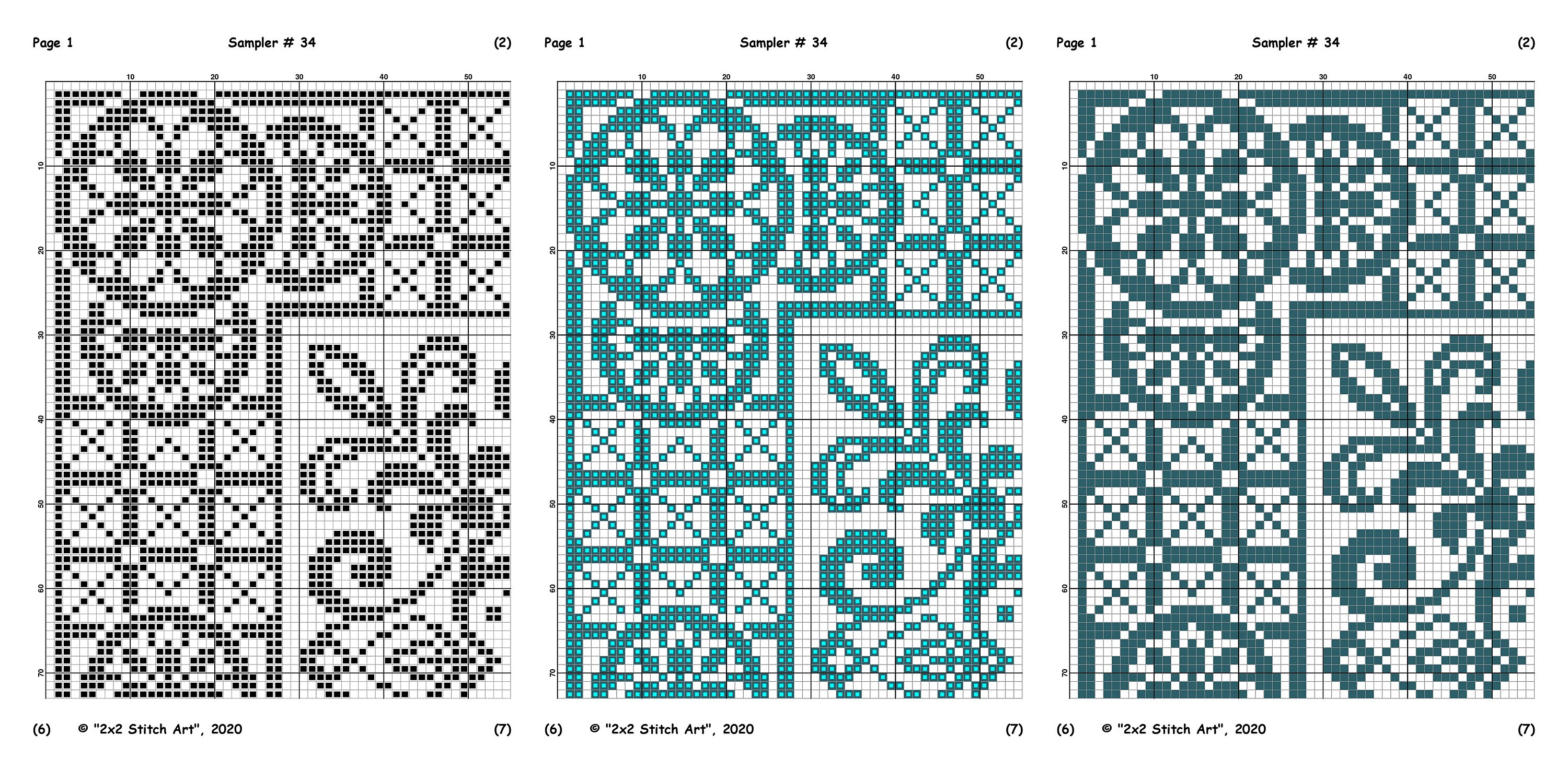 Sampler Cross Stitch Pattern Carpet Counted Cross Stitch | Etsy