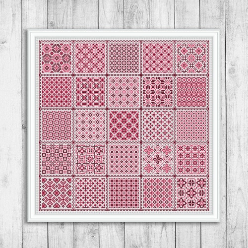 Modern Cross Stitch Pattern Sampler Cross Stitch Pattern | Etsy