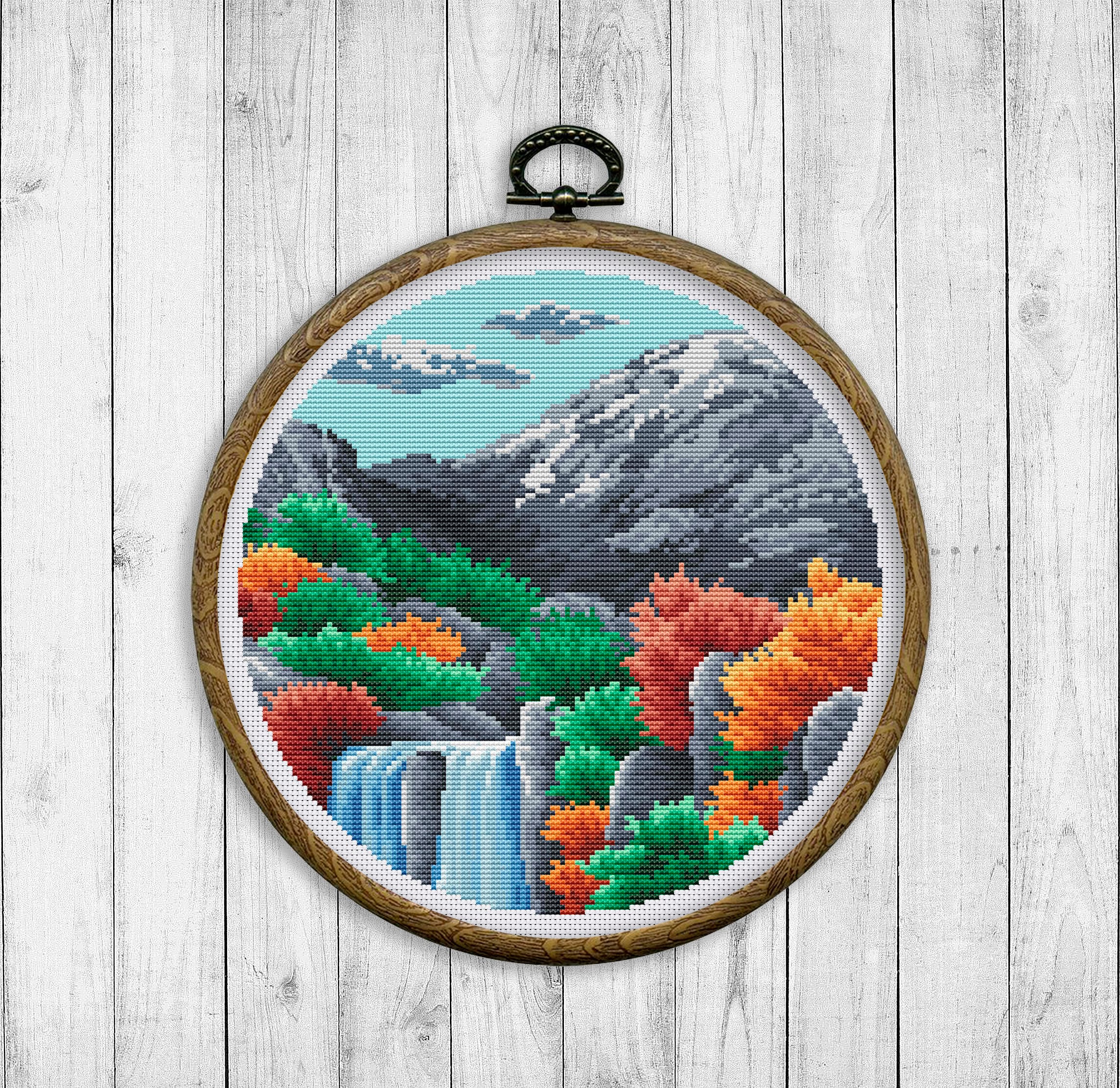 Nature Cross Stitch Pattern Landscape Counted Cross Stitch | Etsy