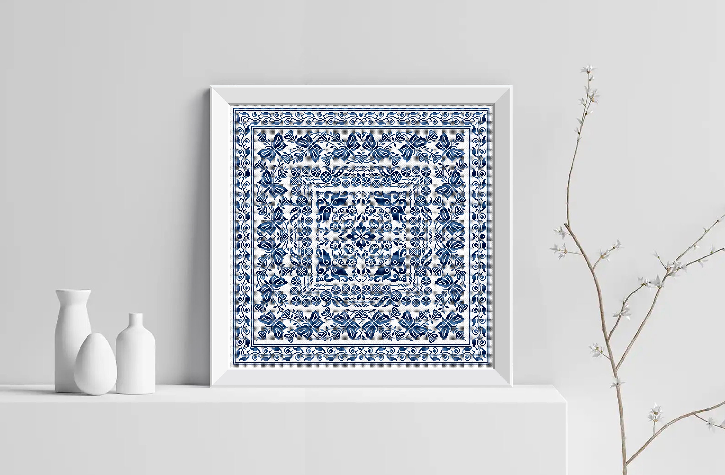 Cross Stitch Pattern Sampler Modern Cross Stitch Pattern | Etsy