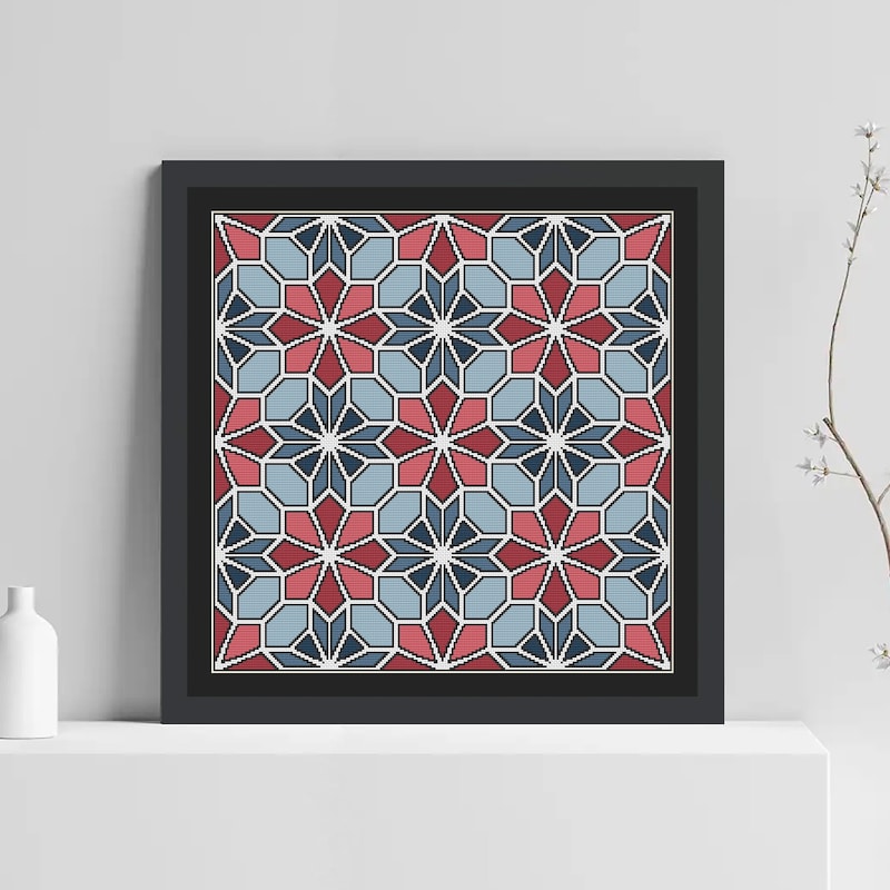 Geometric Cross Stitch Pattern - Etsy