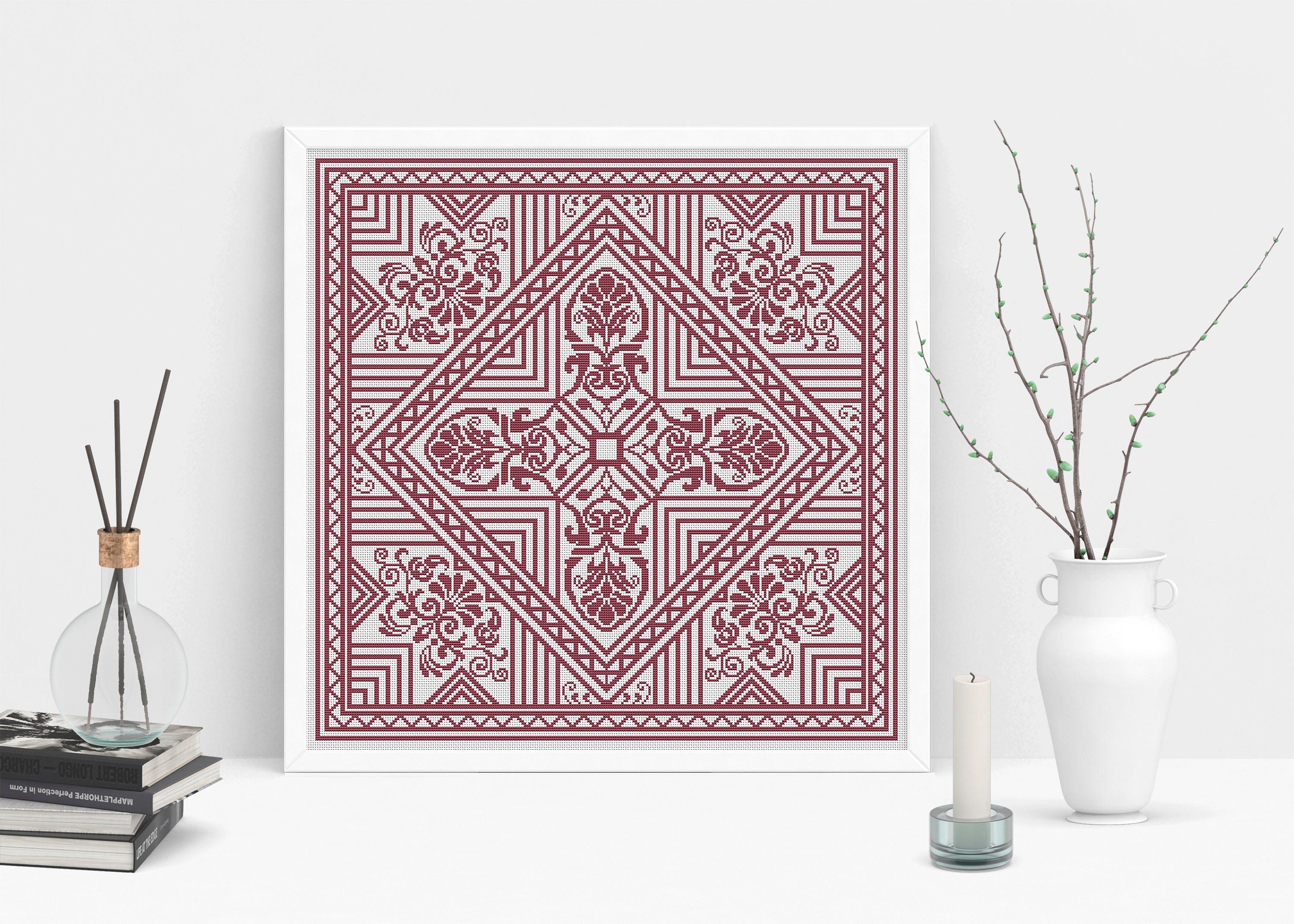 Cross Stitch Pattern Sampler Modern Cross Stitch Pattern | Etsy