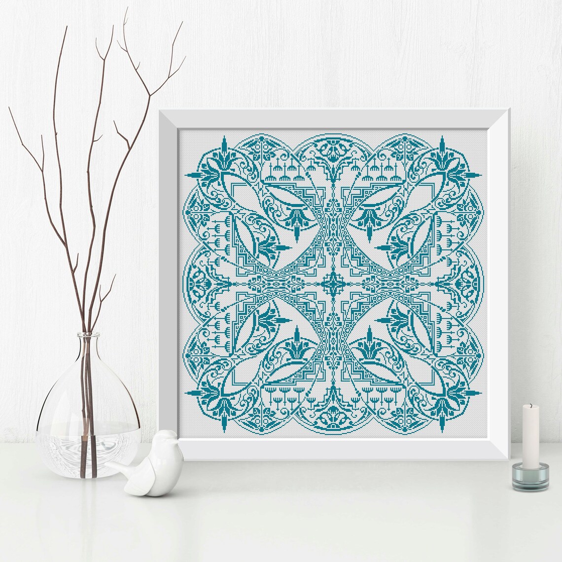 Sampler Cross Stitch Pattern Modern Cross Stitch Pattern | Etsy