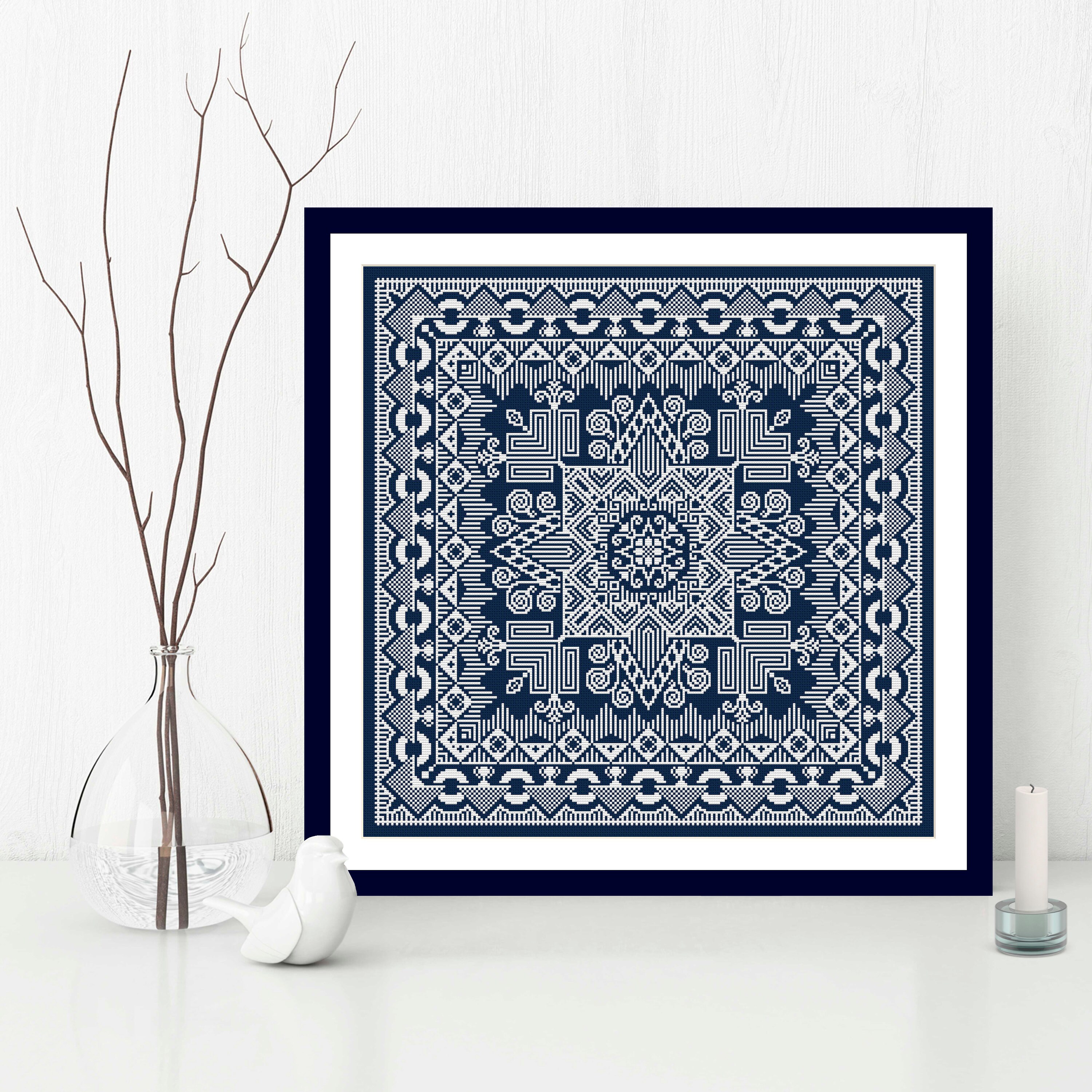 Cross Stitch Pattern Sampler Modern Cross Stitch Pattern | Etsy