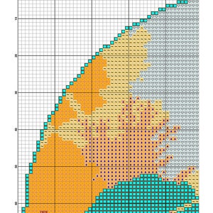 Landscape Modern Cross Stitch Pattern, Nature Cross Stitch Pattern ...
