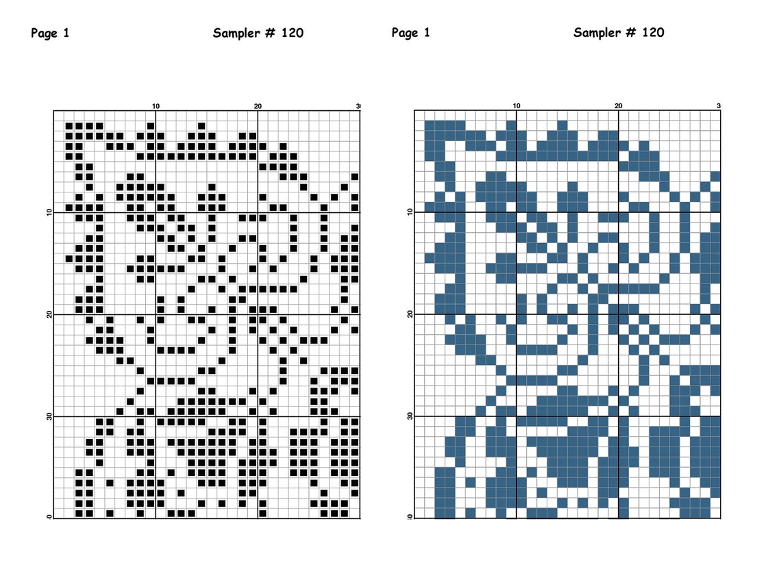 Modern Cross Stitch Pattern Sampler Cross Stitch Pattern | Etsy