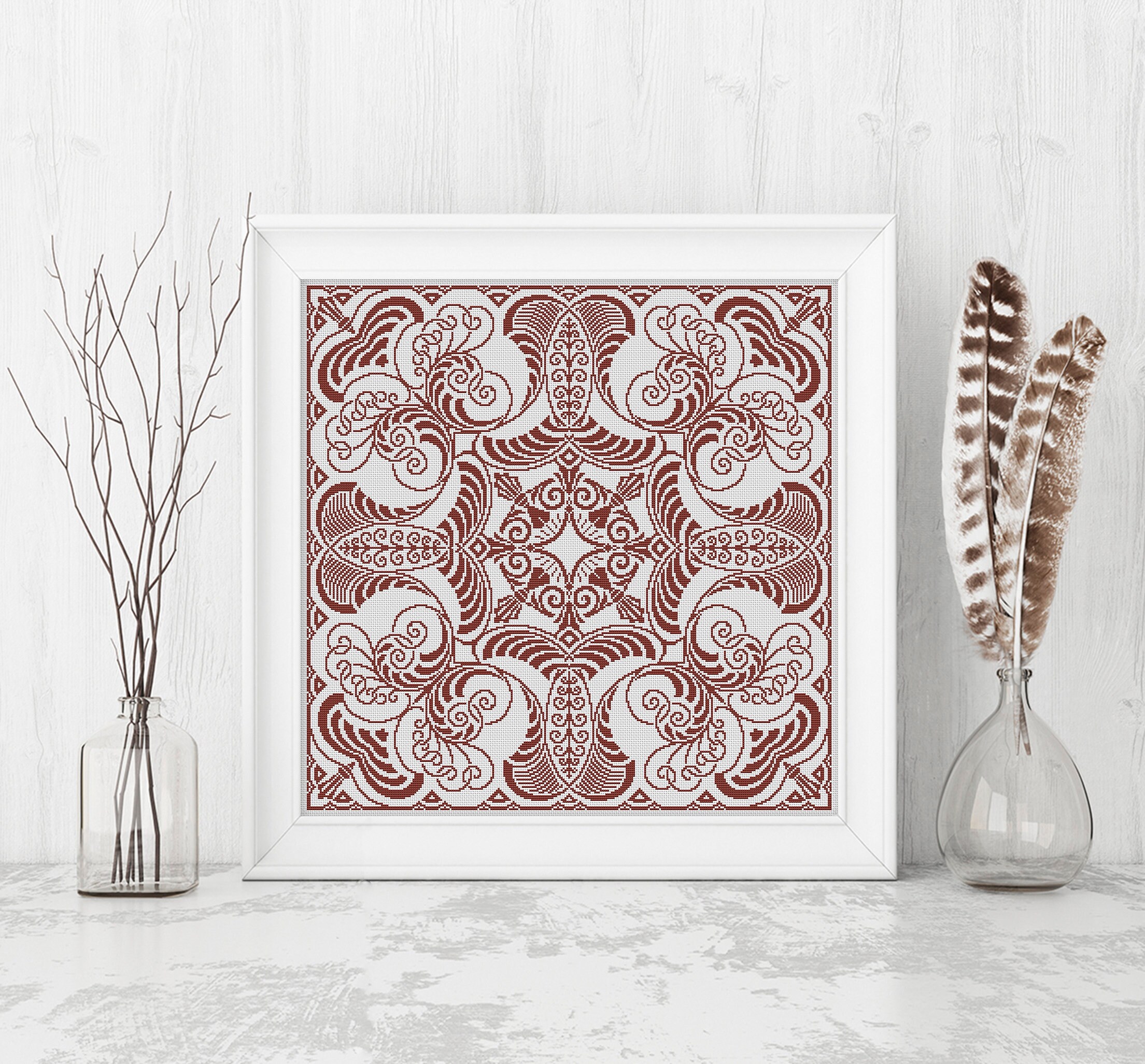 Sampler Cross Stitch Pattern Modern Cross Stitch Pattern | Etsy