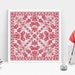 Sampler Cross Stitch Pattern, Flower Cross Stitch Pattern, Rose Modern ...