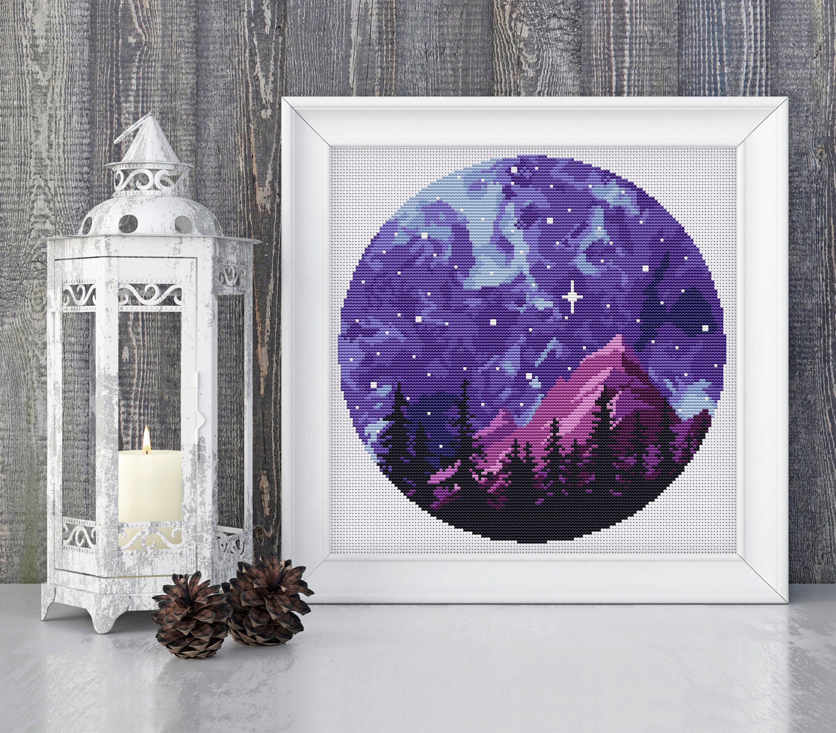 Nature Cross Stitch Pattern Landscape Counted Cross Stitch Chart ...