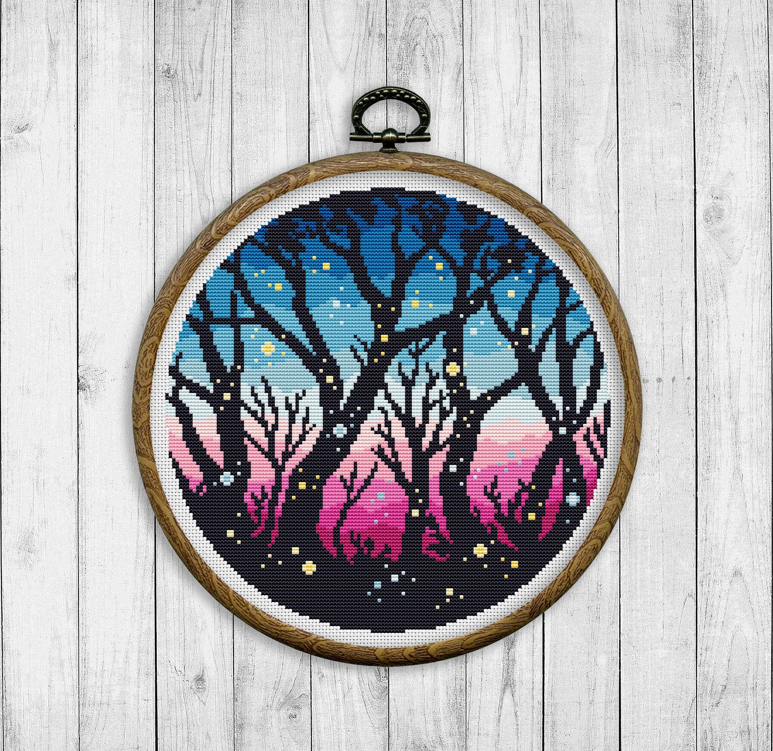 Nature Cross Stitch Pattern Sunset Cross Stitch Pattern | Etsy