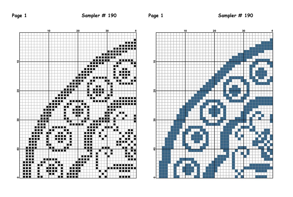 Cross Stitch Pattern Sampler Modern Cross Stitch Pattern | Etsy