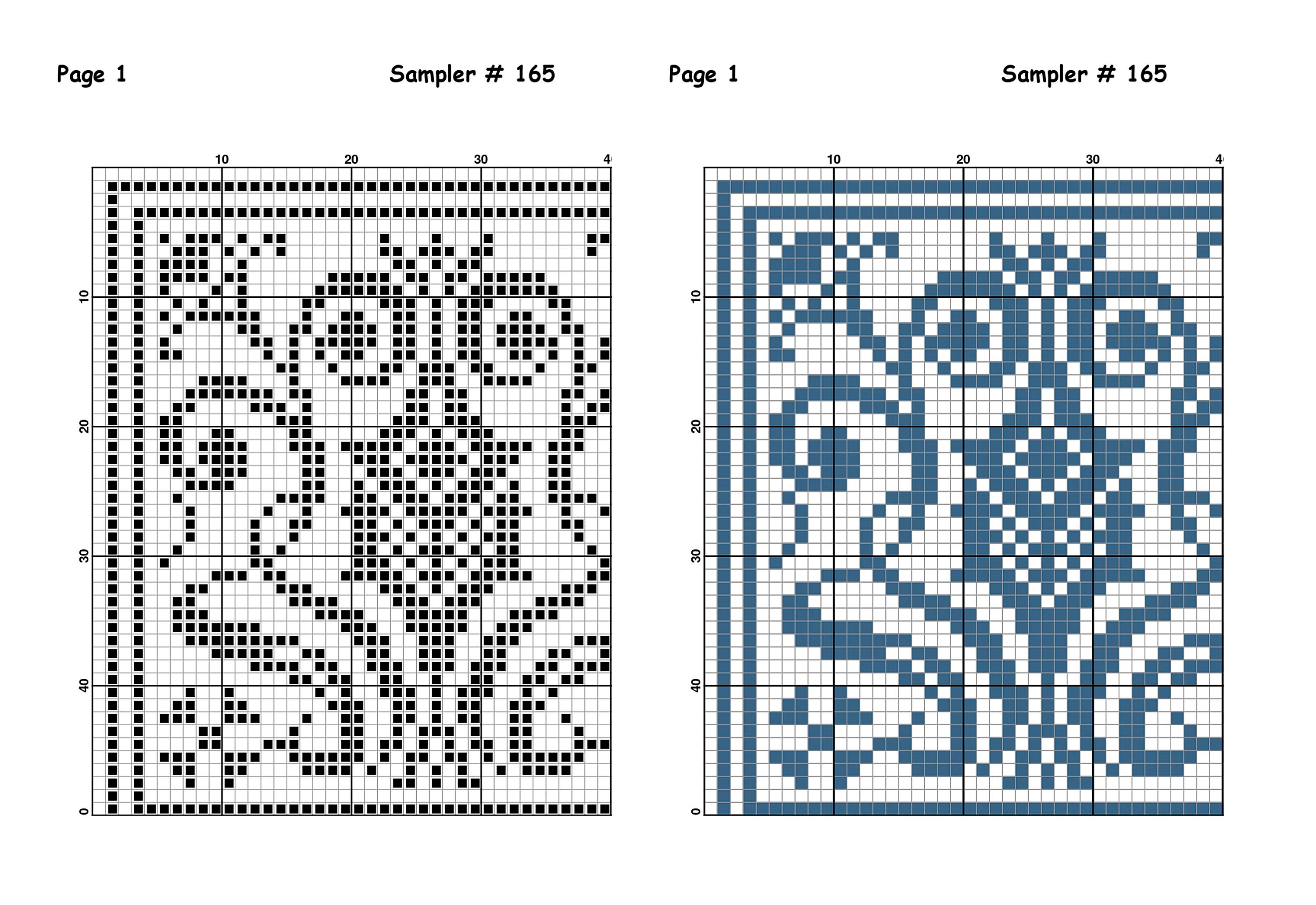 Cross Stitch Pattern Sampler Modern Cross Stitch Pattern | Etsy