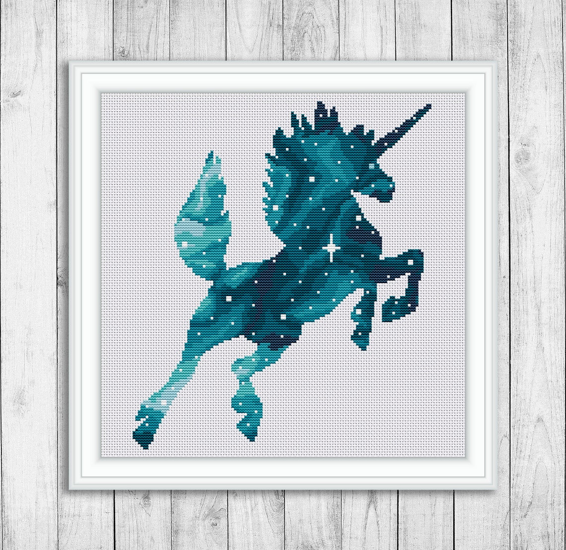 Unicorn Cross Stitch Pattern Nature Counted Cross Stitch - Etsy